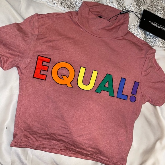 PrettyLittleThing | Tops | Equality Lgbtq Pride Top Plt Nwt | Poshmark